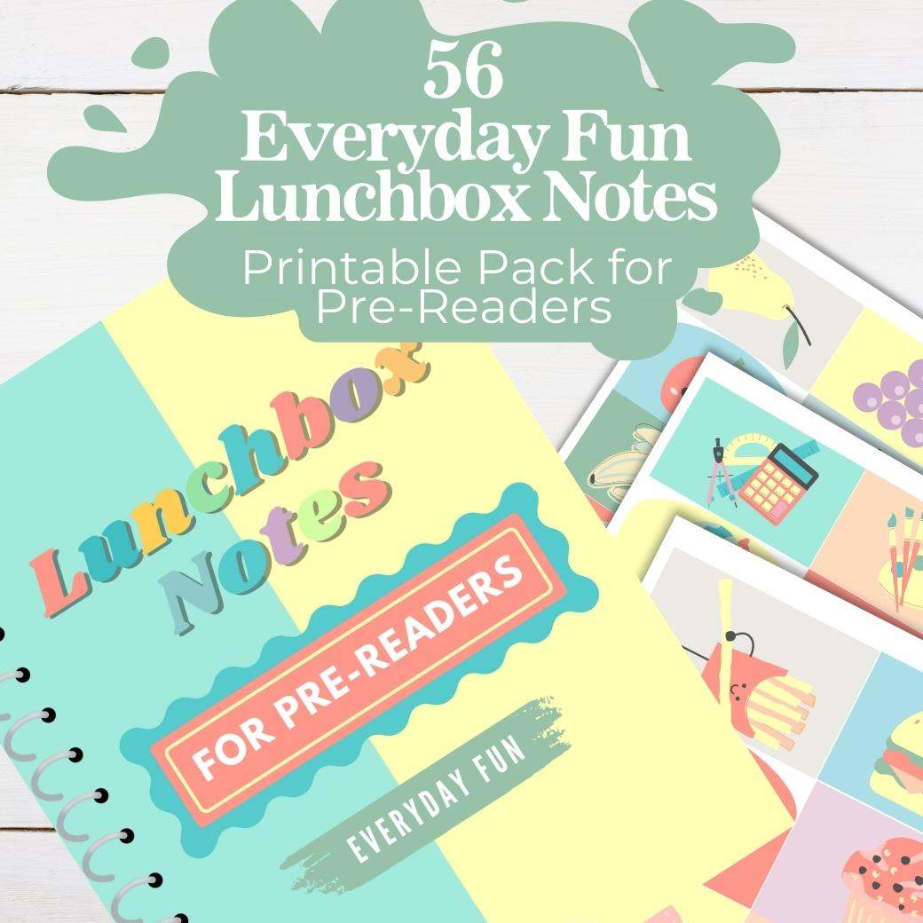 Printable Everyday Lunchbox Notes for Preschool and Kindergarten ...