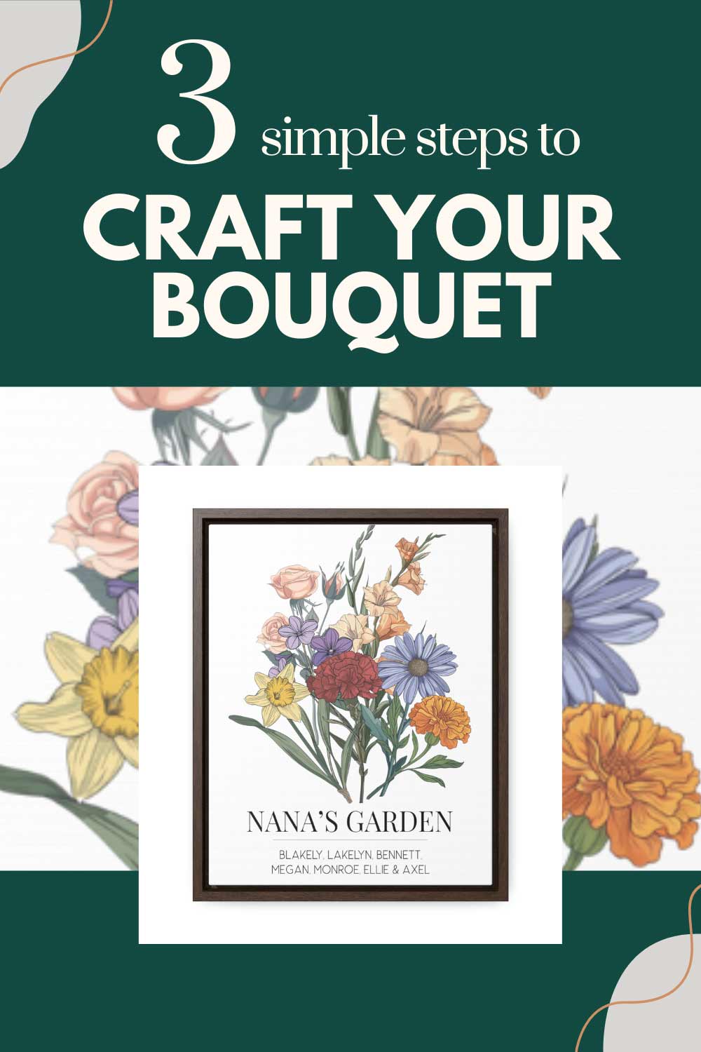 Craft Your Family's Story with Birth Flower Bouquets – Birchmark Designs