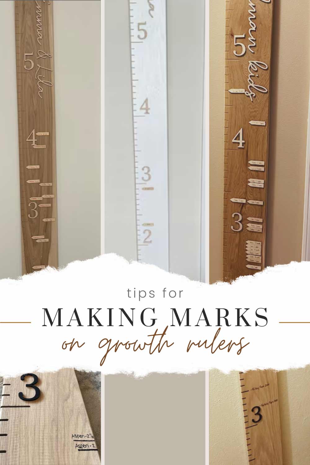 Making Marks on Hardwood Growth Rulers – Birchmark Designs