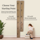 Hickory Growth Chart Ruler - Black Numbers – Birchmark Designs