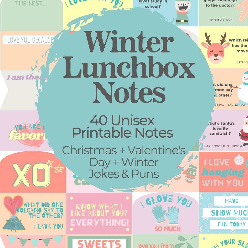 Winter Printable Lunchbox Notes - Birchmark Designs