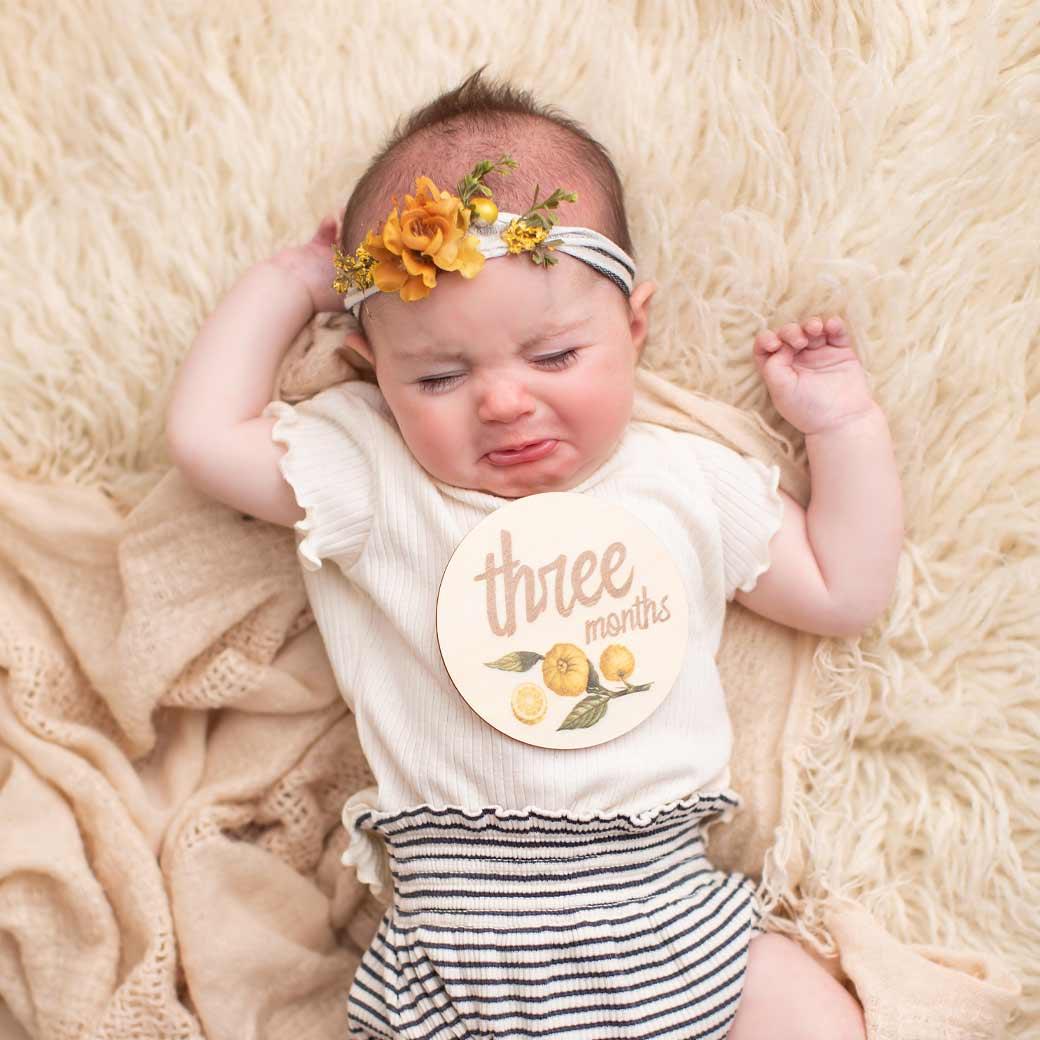 Lemon Baby Milestone Cards – Birchmark Designs