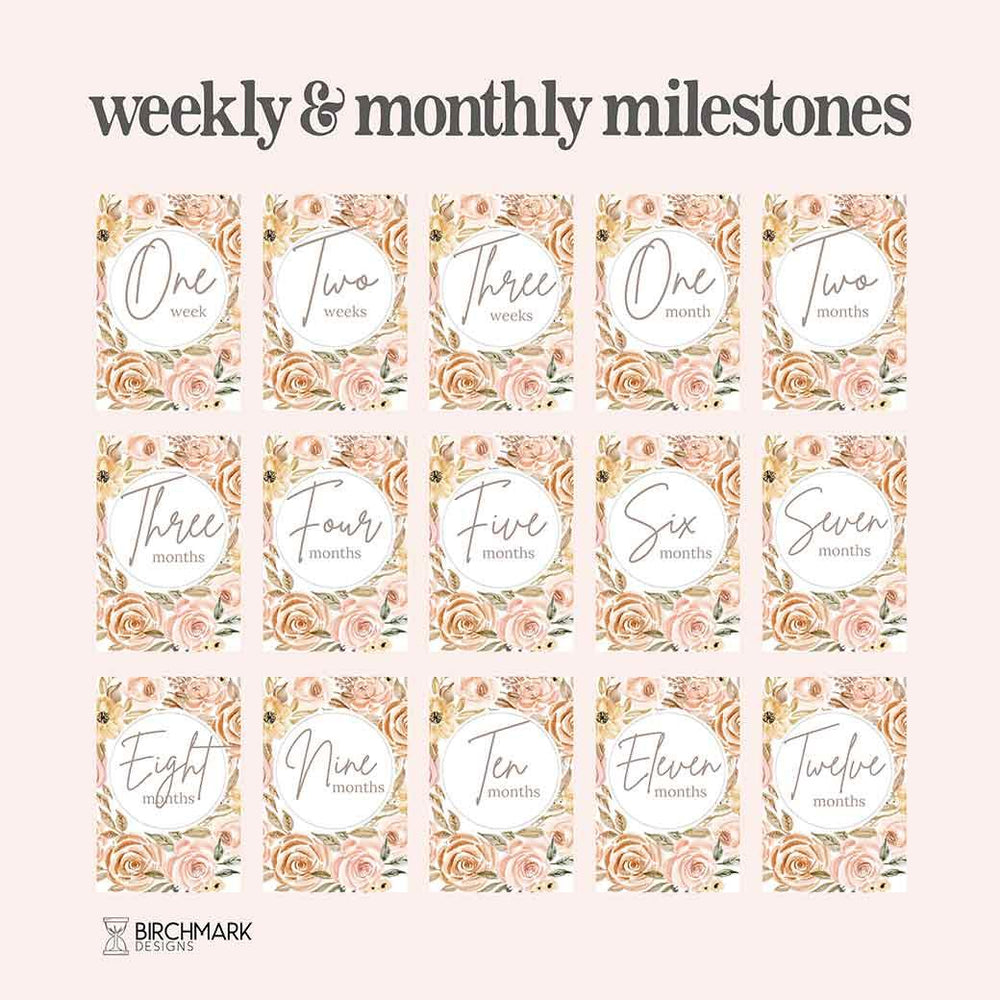 Printable Milestone Cards - Birchmark Designs