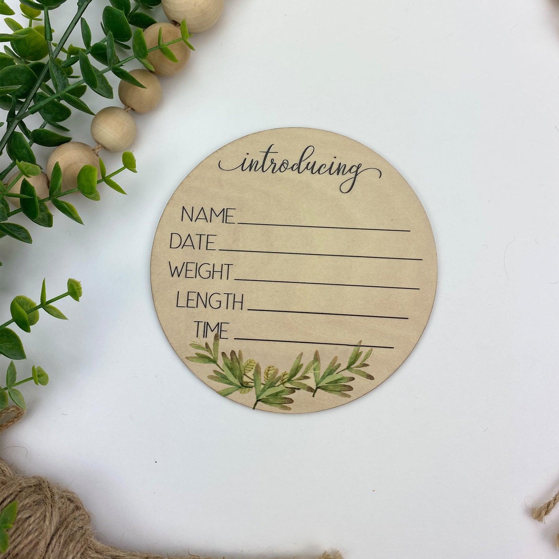 Birth Stats - Birchmark Designs