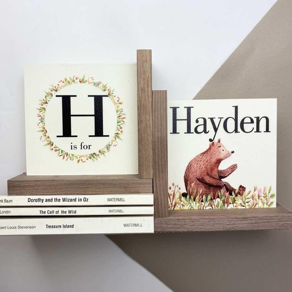 Personalized Children's Themed Bookends – Birchmark Designs